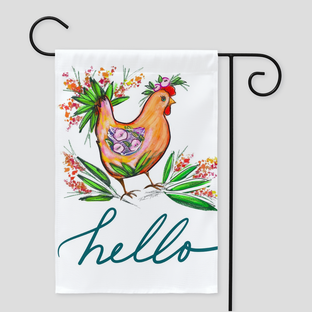 The Fancy Chicken Garden Flag, Yard flag – rebecaflottarts